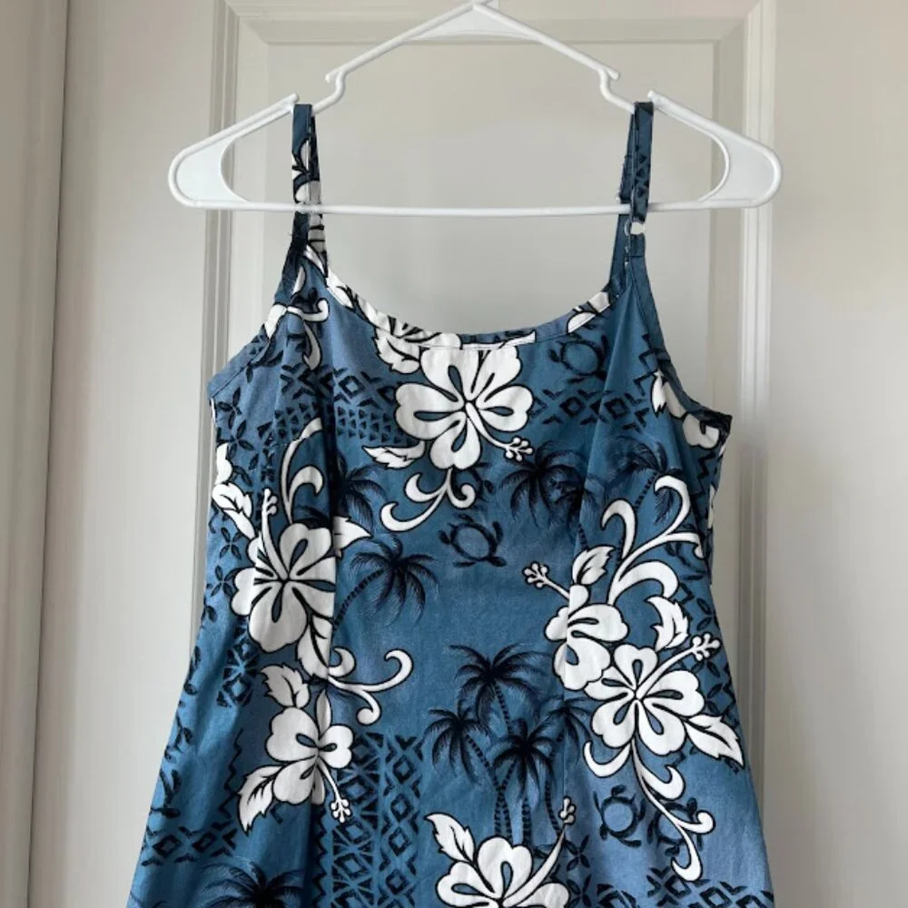 Hilo Hattie | Dresses | Hilo Hattie Hawaiian Hibiscus Sleeveless Dress ...